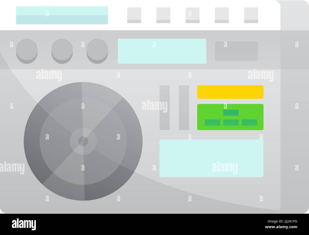 Recording studio mixing console Stock Vector Images - Alamy