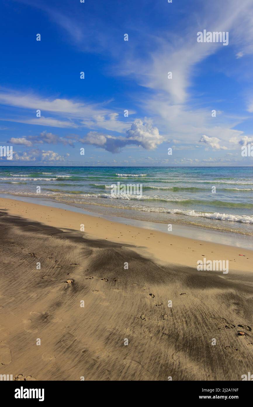The most beautiful sandy beaches of Apulia in Italy: Alimini Beach in ...