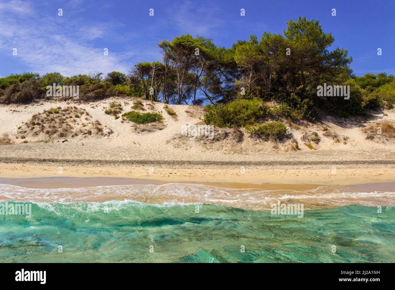 The most beautiful sandy beaches of Apulia in Italy: Alimini Beach in ...