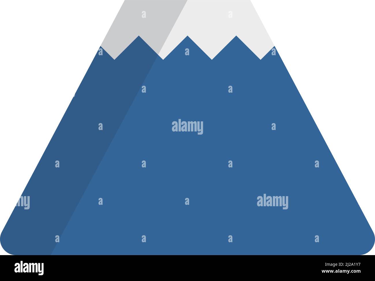 Flat Design Mount Fuji. Editable vector Stock Vector Image & Art - Alamy