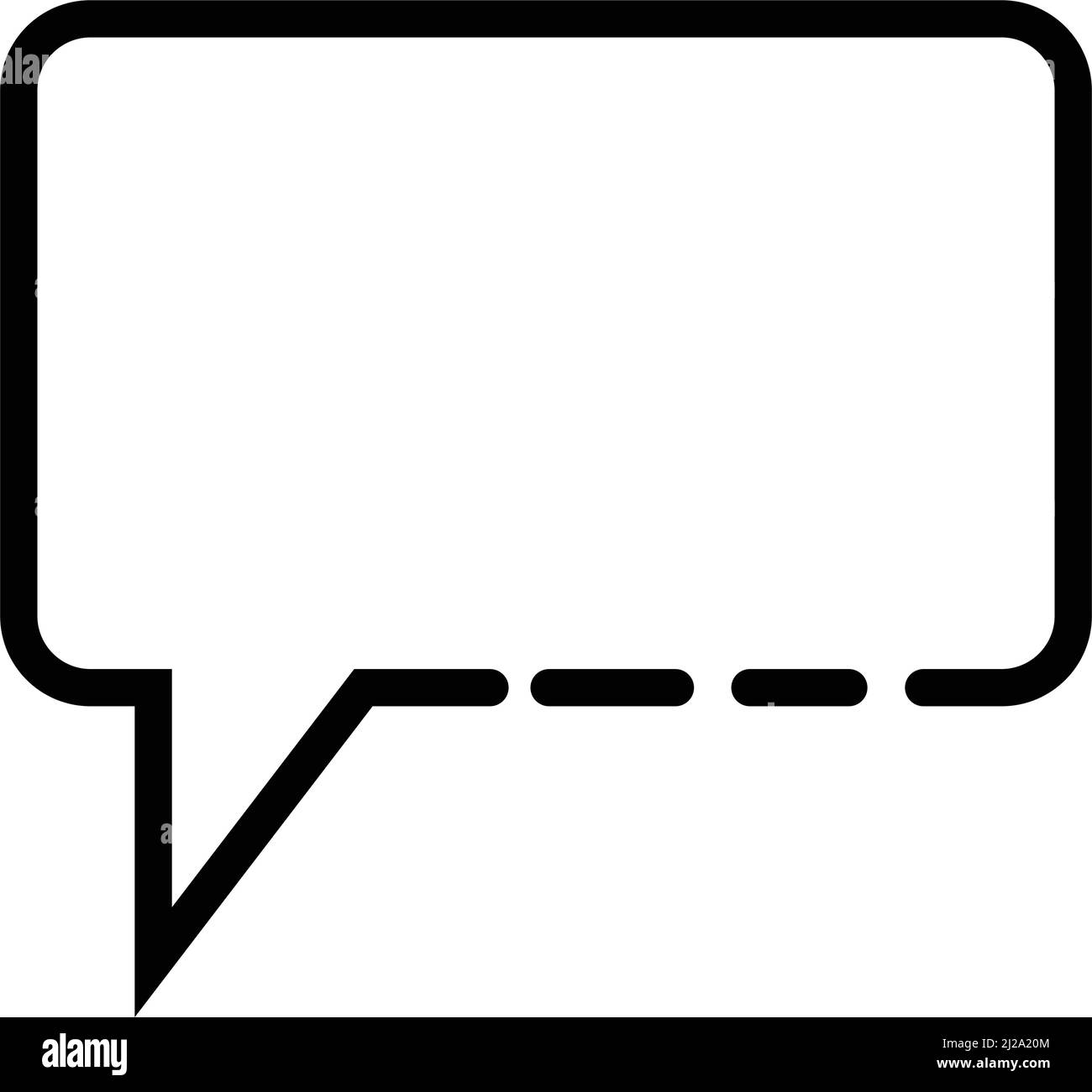 Fashionable speech bubble. Blank speech bubble. Editable vector Stock ...