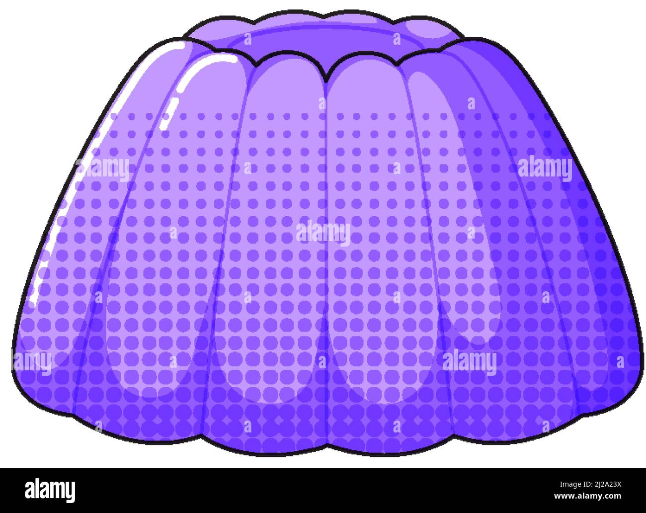 Purple jelly on white background illustration Stock Vector Image & Art ...
