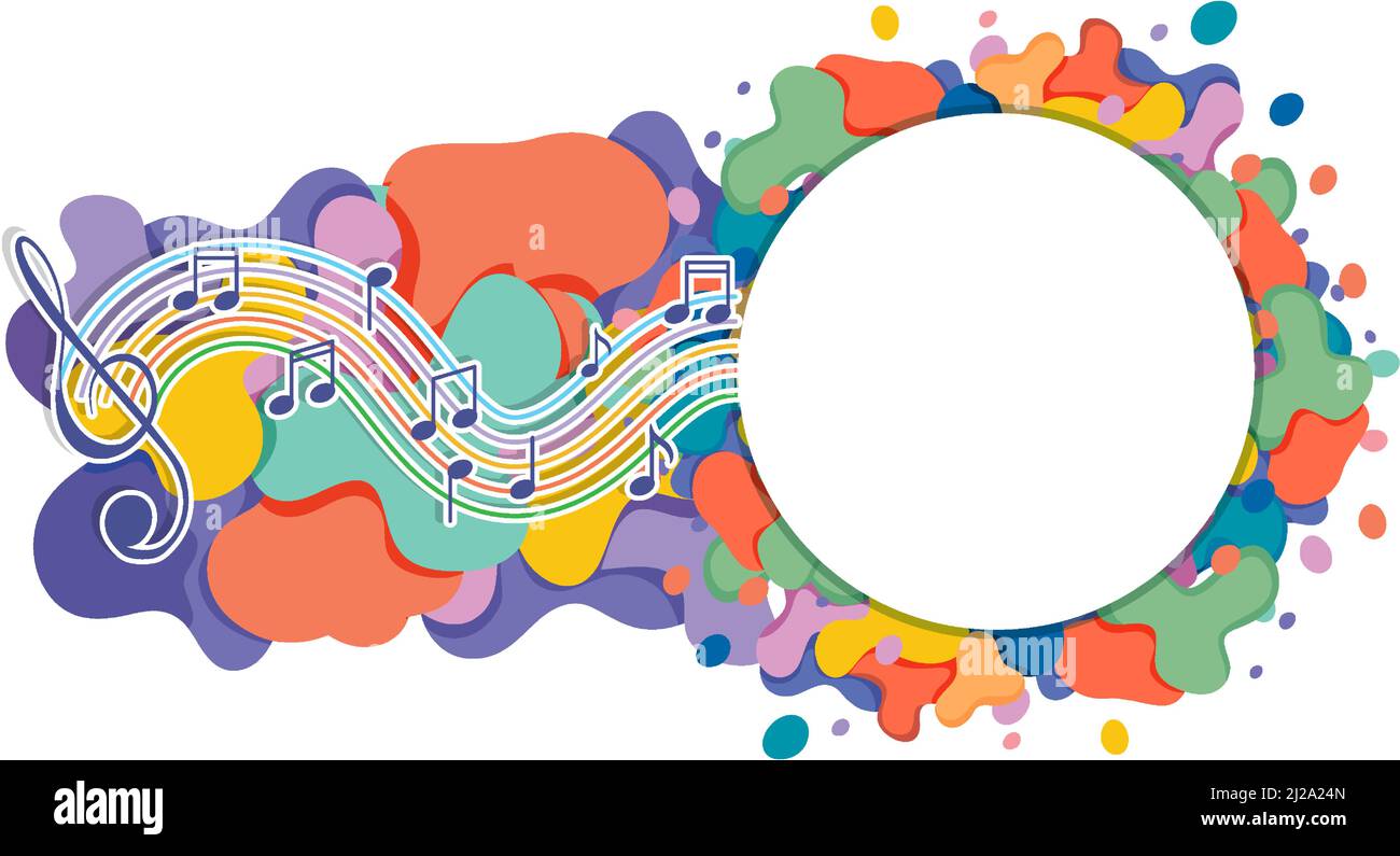 Blank banner with music theme illustration Stock Vector Image & Art - Alamy