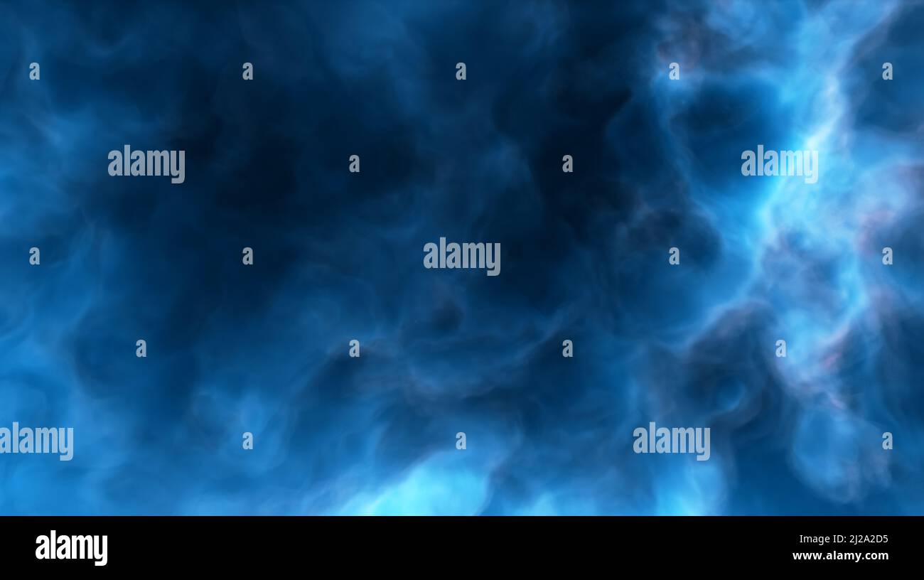 Planetary nebula in space. Cloud of ionized gas, collapse of star ...