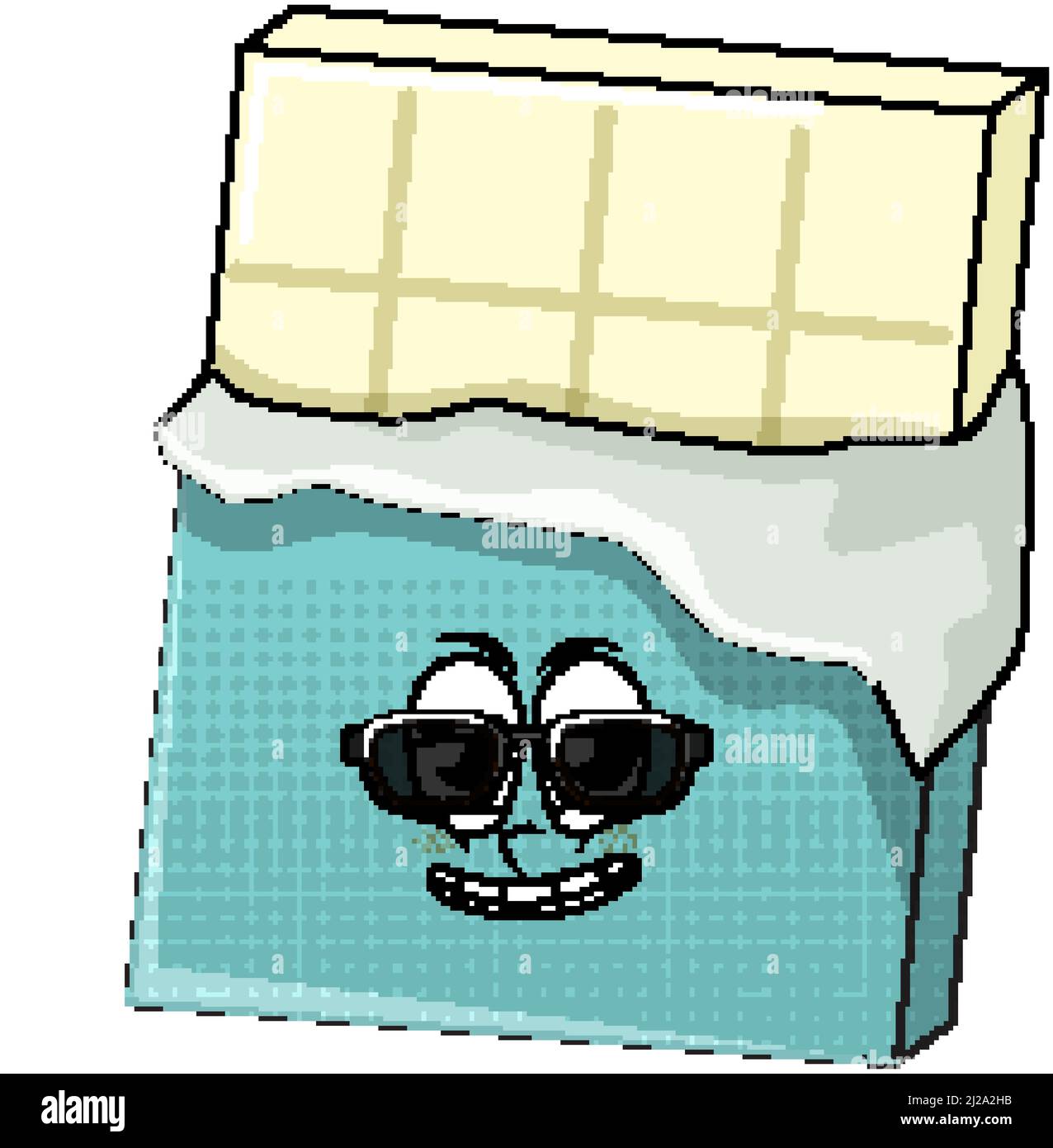 white chocolate cartoon character on white background illustration ...