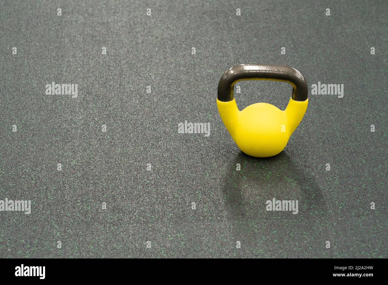 Yellow kettlebell weight background white, for fitness fit for heavy ...