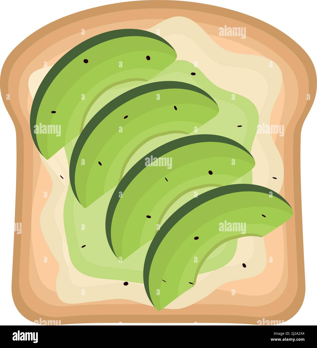 avocado toast design Stock Vector Image & Art - Alamy