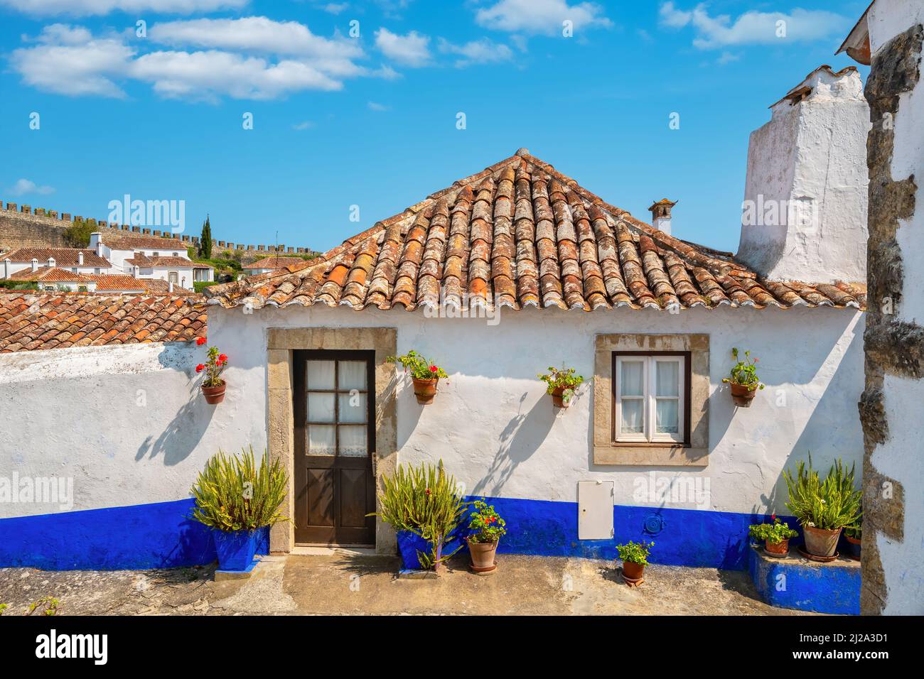 Ancient castle in small medieval hi-res stock photography and images ...