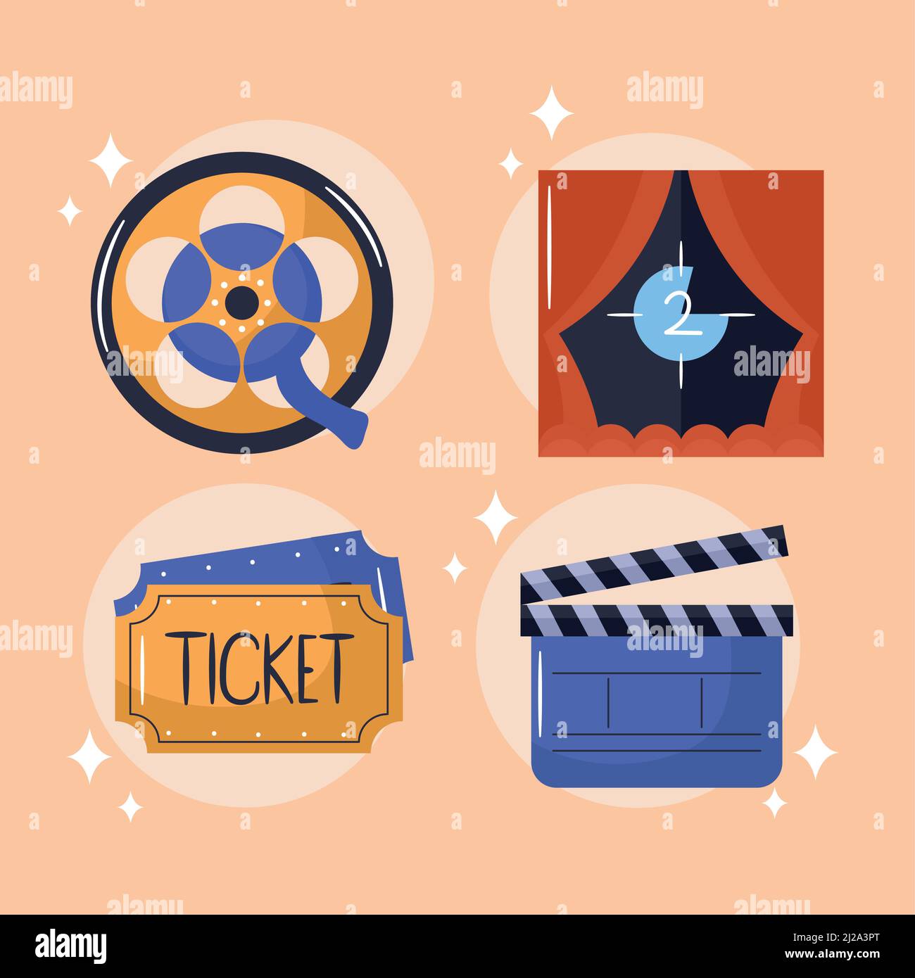 Film four Stock Vector Images - Alamy
