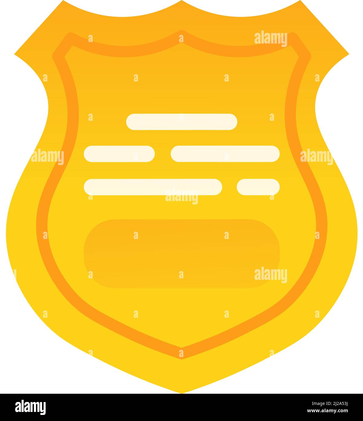 Police badge vector icon shield logo isolated Stock Vector Image & Art ...