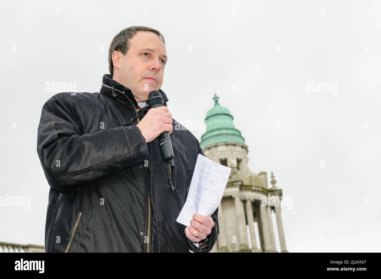 Belfast, Northern Ireland. 6th April 2009. Nigel Dodds, MLA for North ...