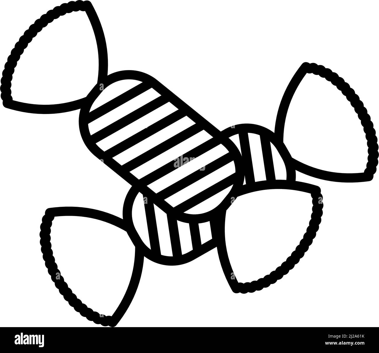 Candy Icon. Bold outline design with editable stroke width. Vector ...