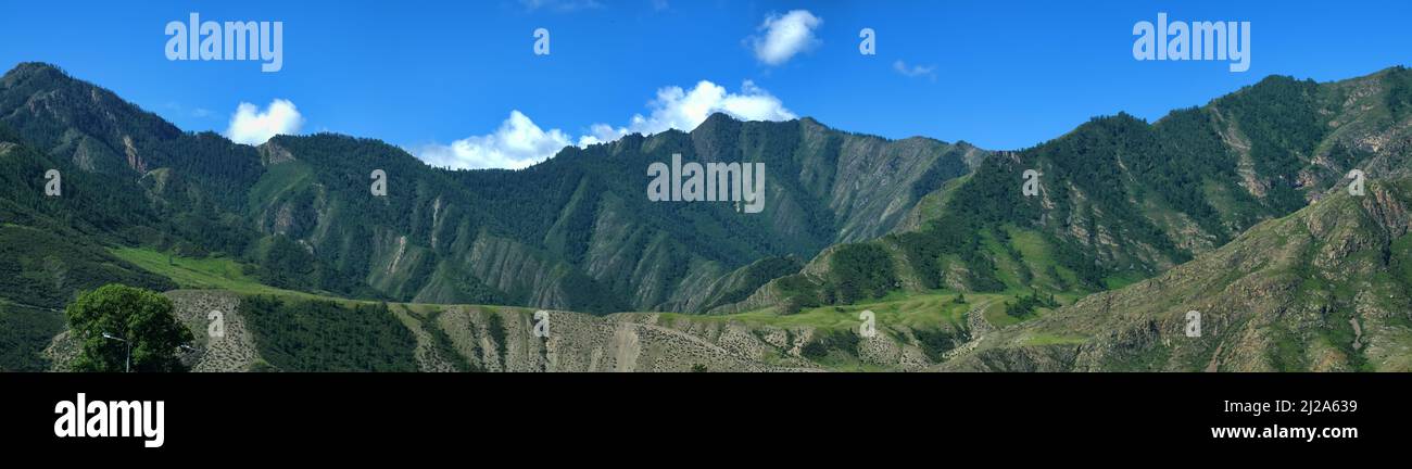 Geology. A mountain circus (corrie, or the caldera) with traces of ...