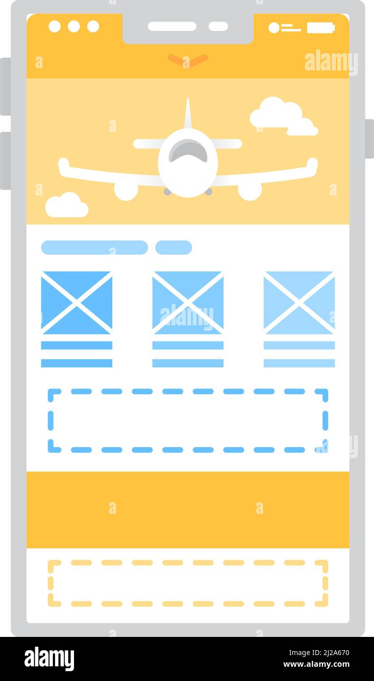 Digital airline ticket Stock Vector Images - Alamy