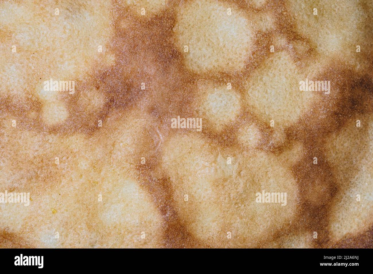 Highly detailed surface texture of a freshly baked pancake Stock Photo ...