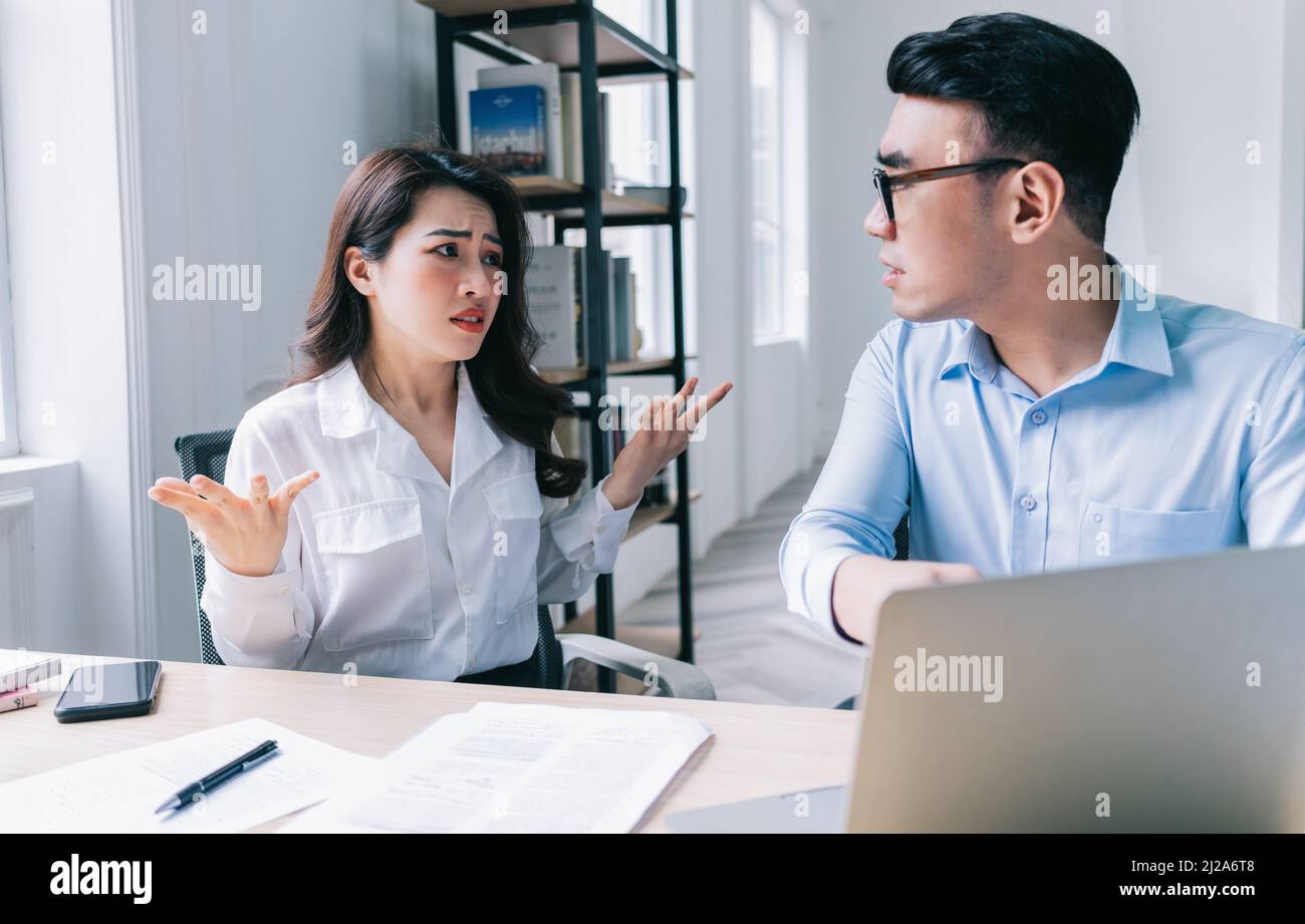 Angry young businessman having argument hi-res stock photography and ...