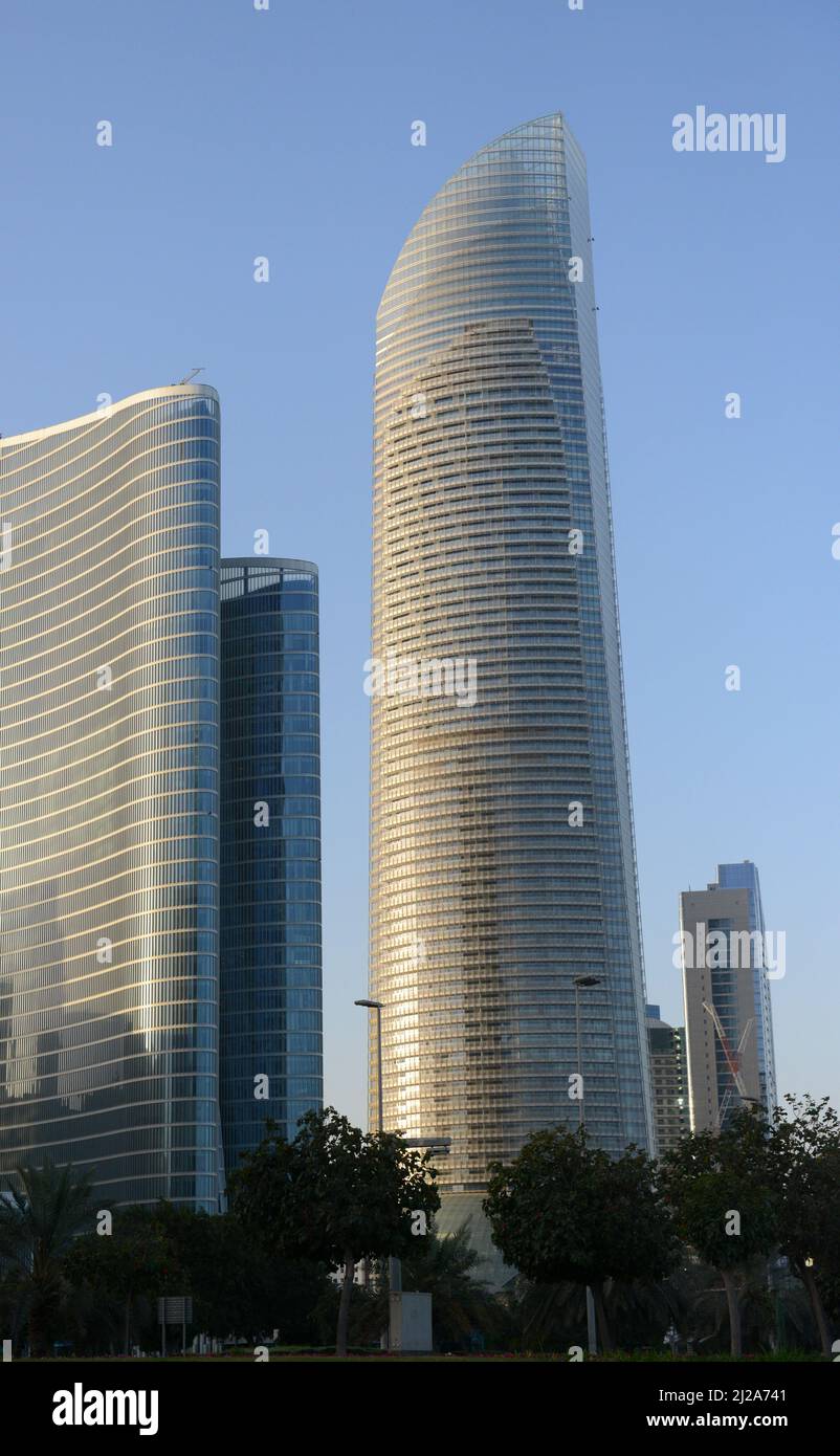 The Landmark tower and the Islamic Bank building seen from the Corniche ...