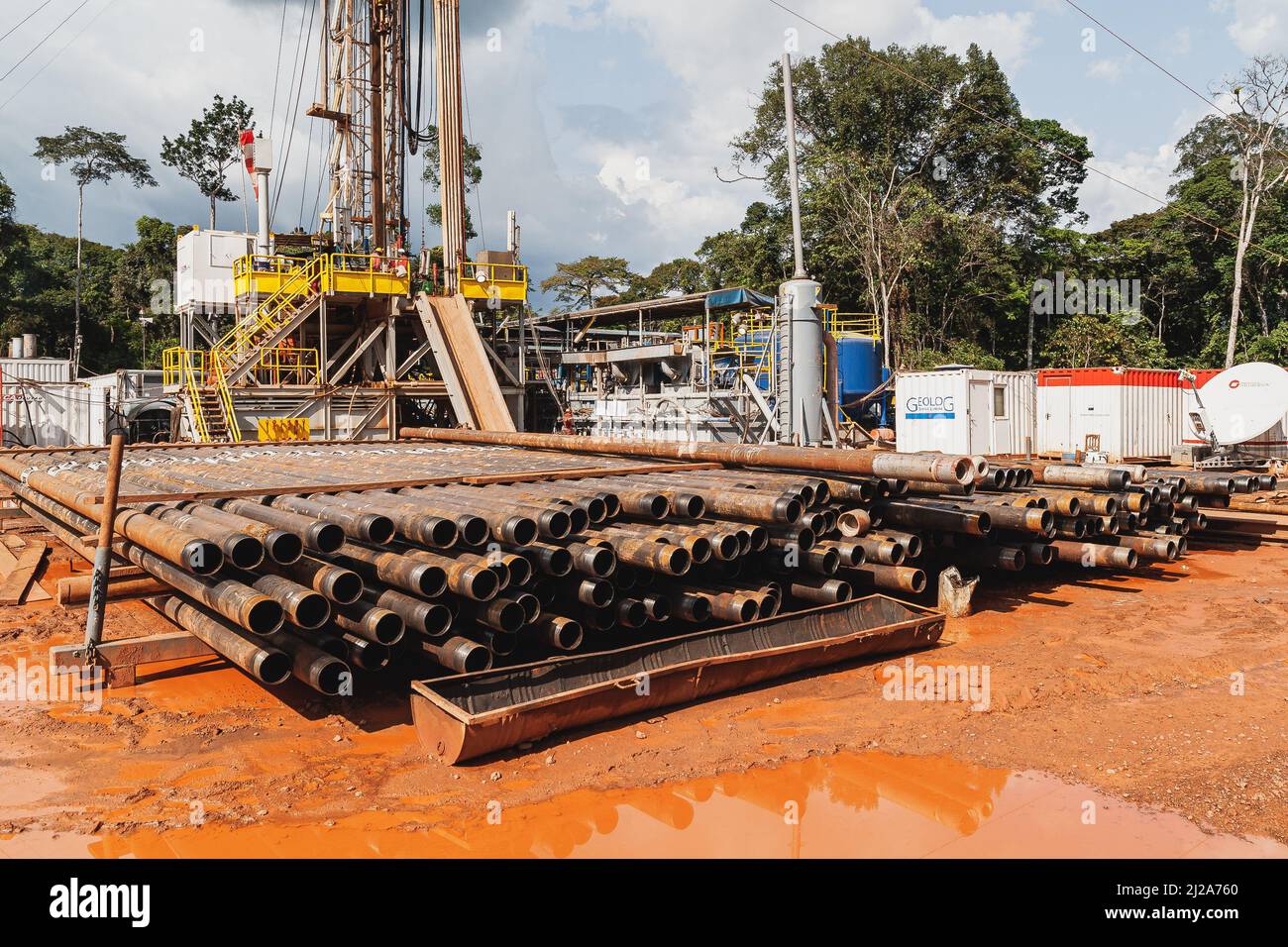 Oil & gas operations, Gabon Stock Photo - Alamy