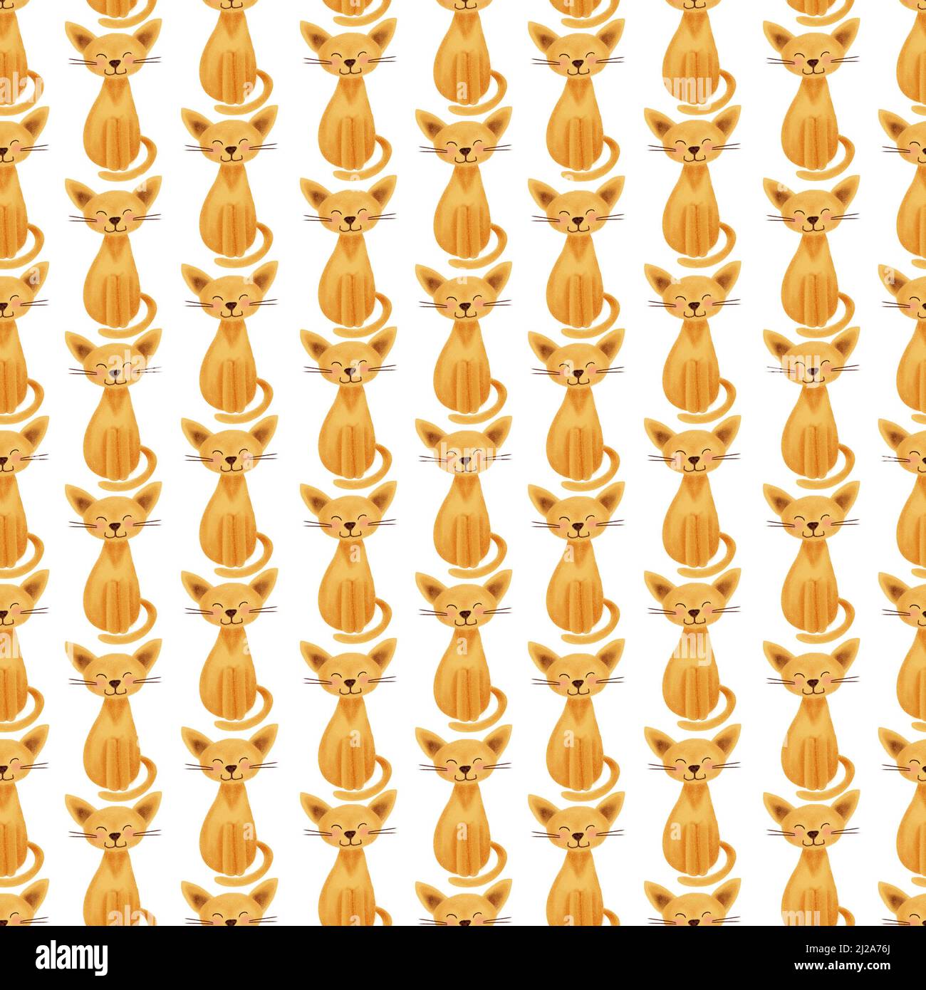 Seamless cat pattern hi-res stock photography and images - Alamy