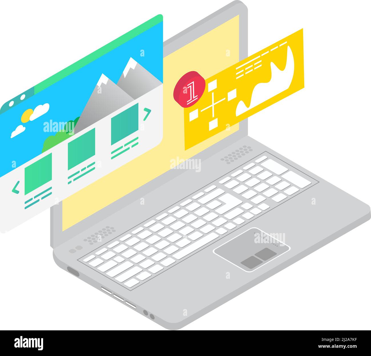Site development responsive web design vector icon Stock Vector Image ...