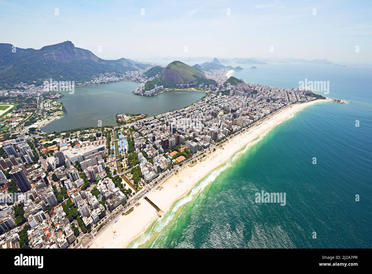 The beauty of Rio De Janeiro from above. Aerial view of Rio De Janeiro ...