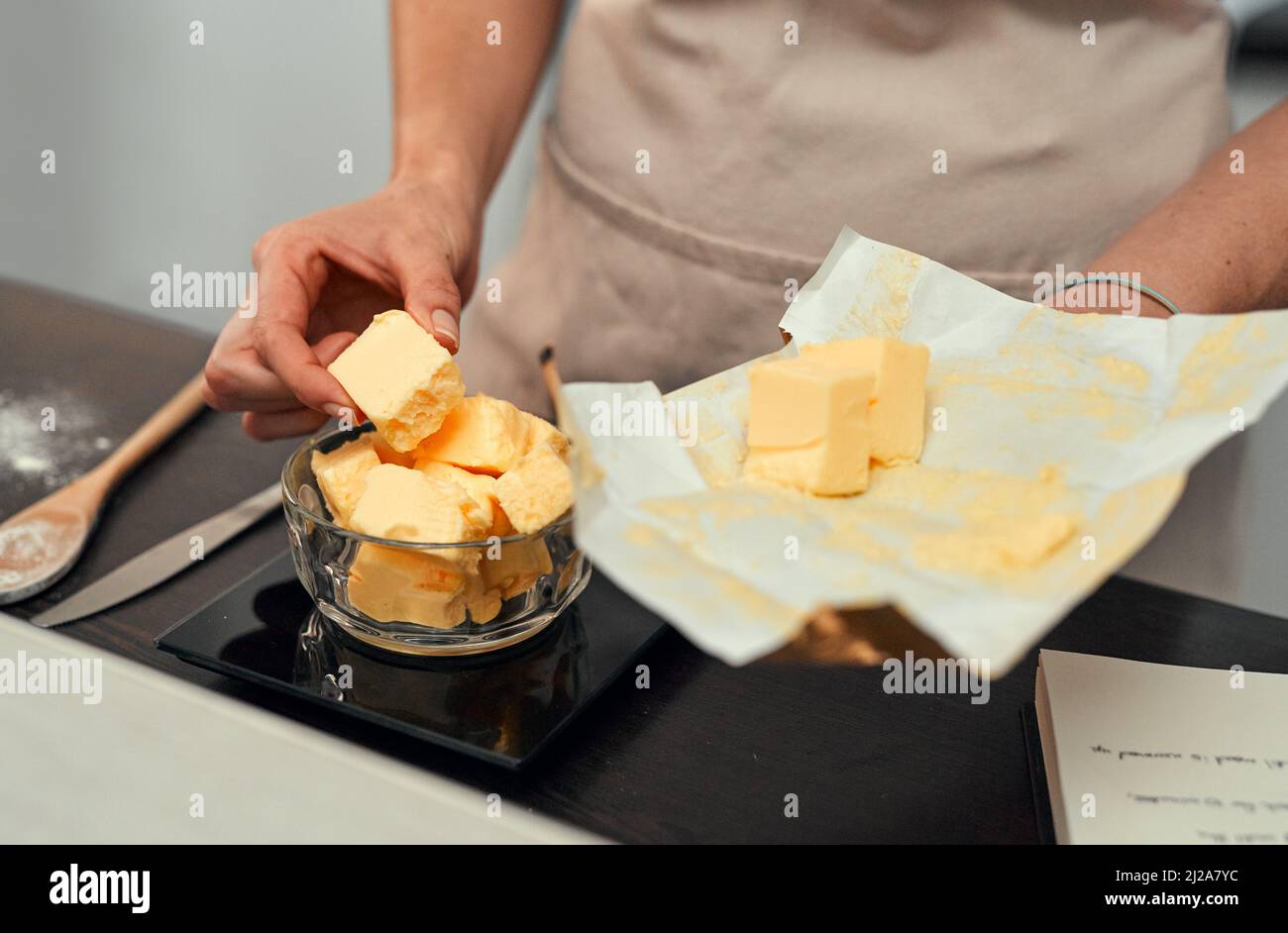 Theres no such thing as too much butter. Cropped shot of an ...