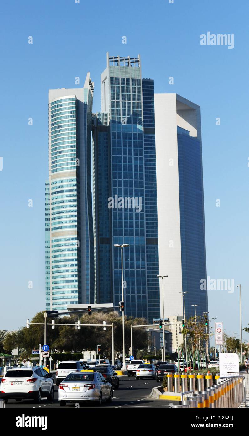 Nation towers in Abu Dhabi, UAE Stock Photo - Alamy