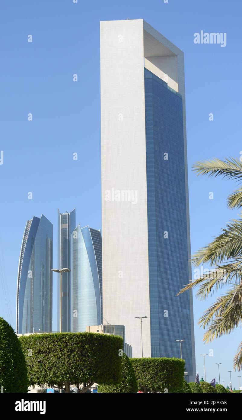 ADNOC H.Q. tower in Abu Dhabi, UAE Stock Photo - Alamy