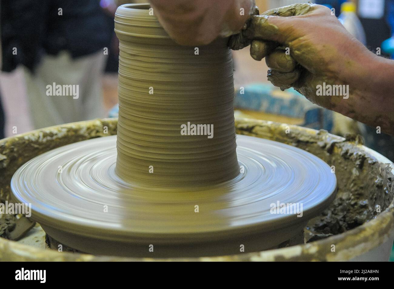 Potters wheel motion hi-res stock photography and images - Alamy