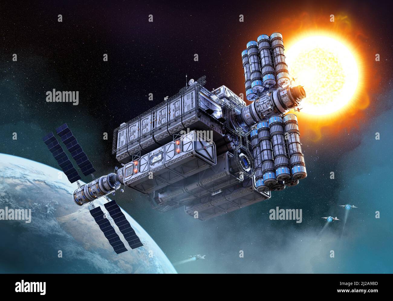 Space outpost hi-res stock photography and images - Alamy