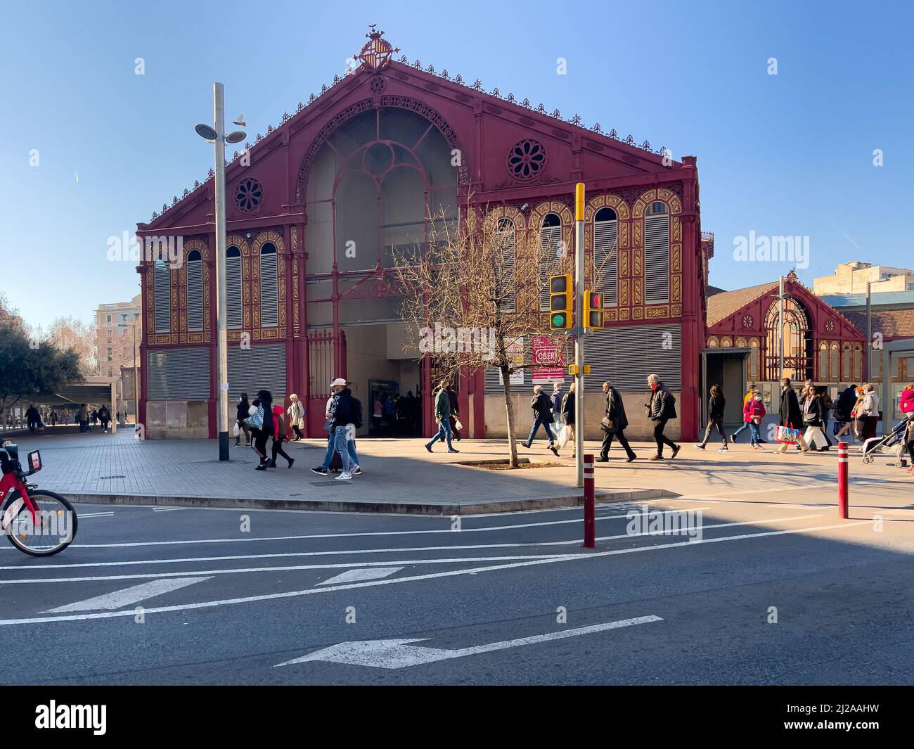 Mercat de Sant Antoni building in Barcelona Stock Photo - Alamy