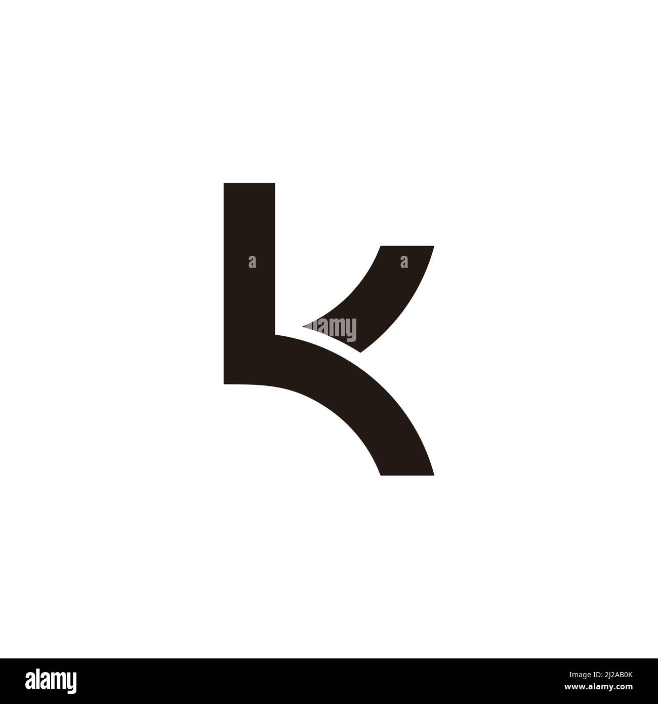 letter lk kl simple curves line geometric logo vector Stock Vector Image & Art - Alamy