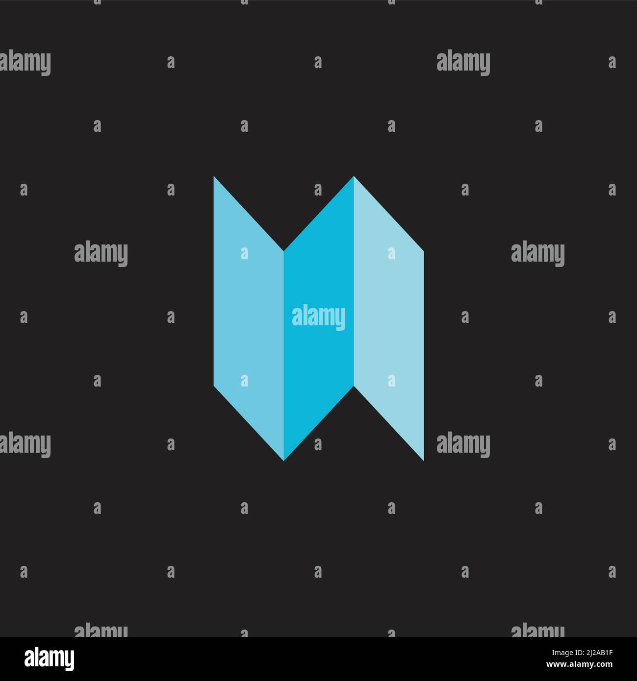 paper fold 3d shine simple logo vector Stock Vector Image & Art - Alamy