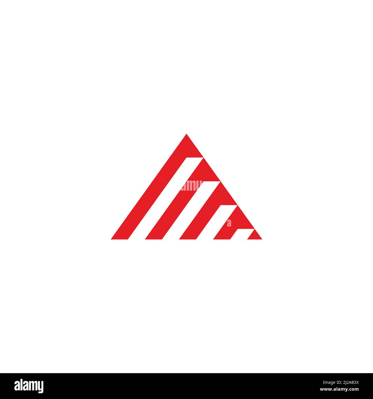 triangles stripes letter r abstract geometric logo vector Stock Vector ...