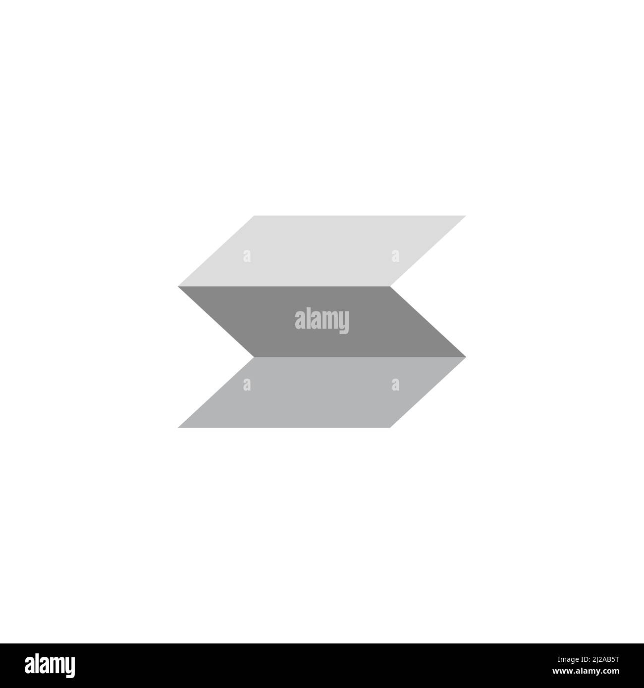 letter s paper fold 3d gradient logo vector Stock Vector Image & Art ...