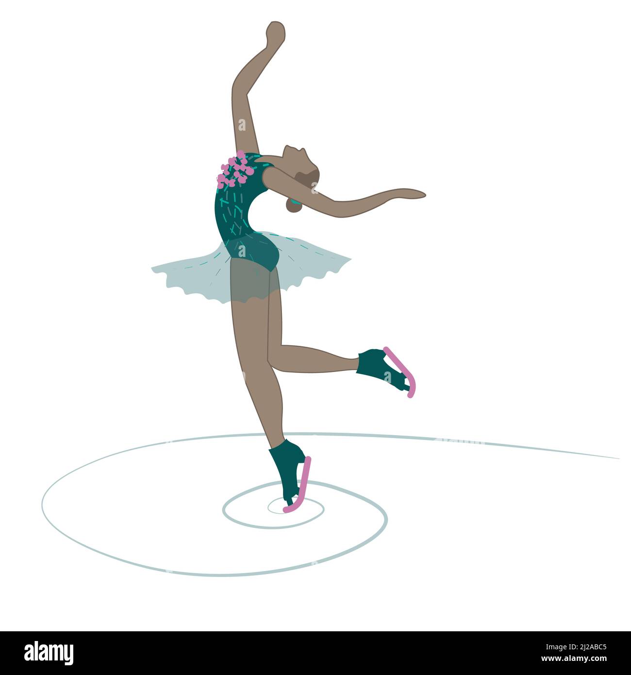 Ice skate spin hi-res stock photography and images - Alamy