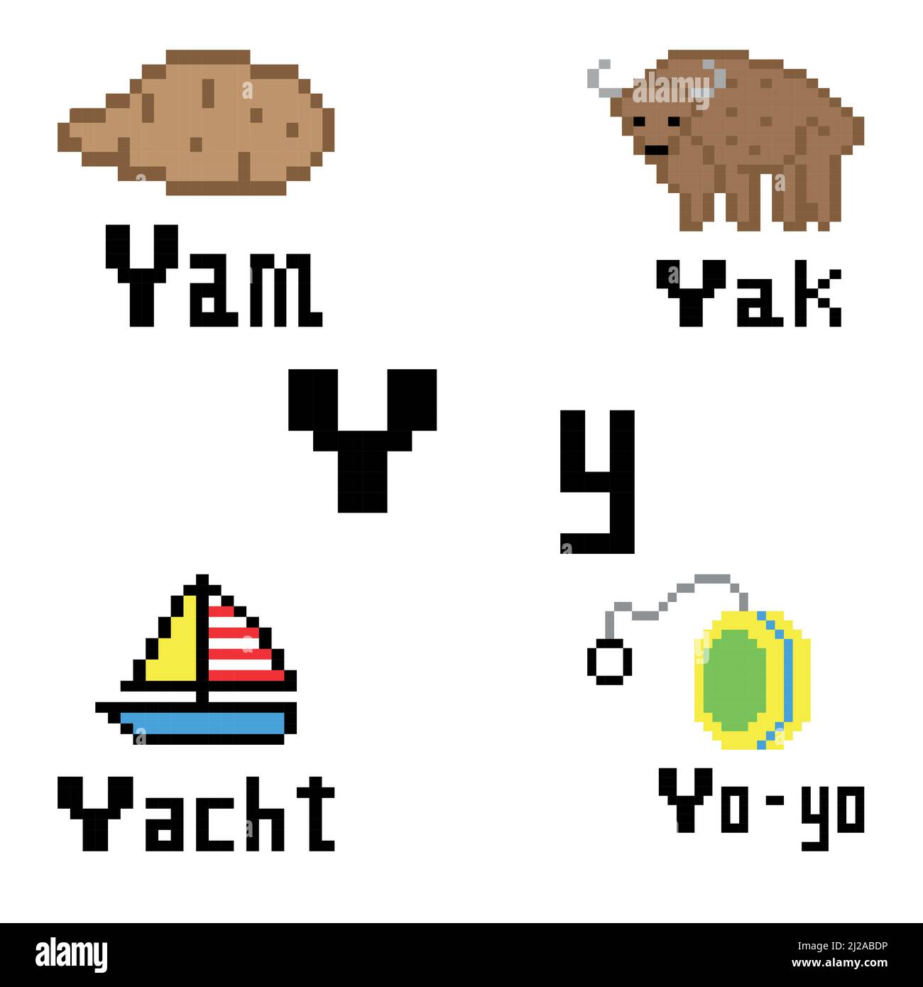 Pixel art writing pixel illustration Cut Out Stock Images & Pictures ...