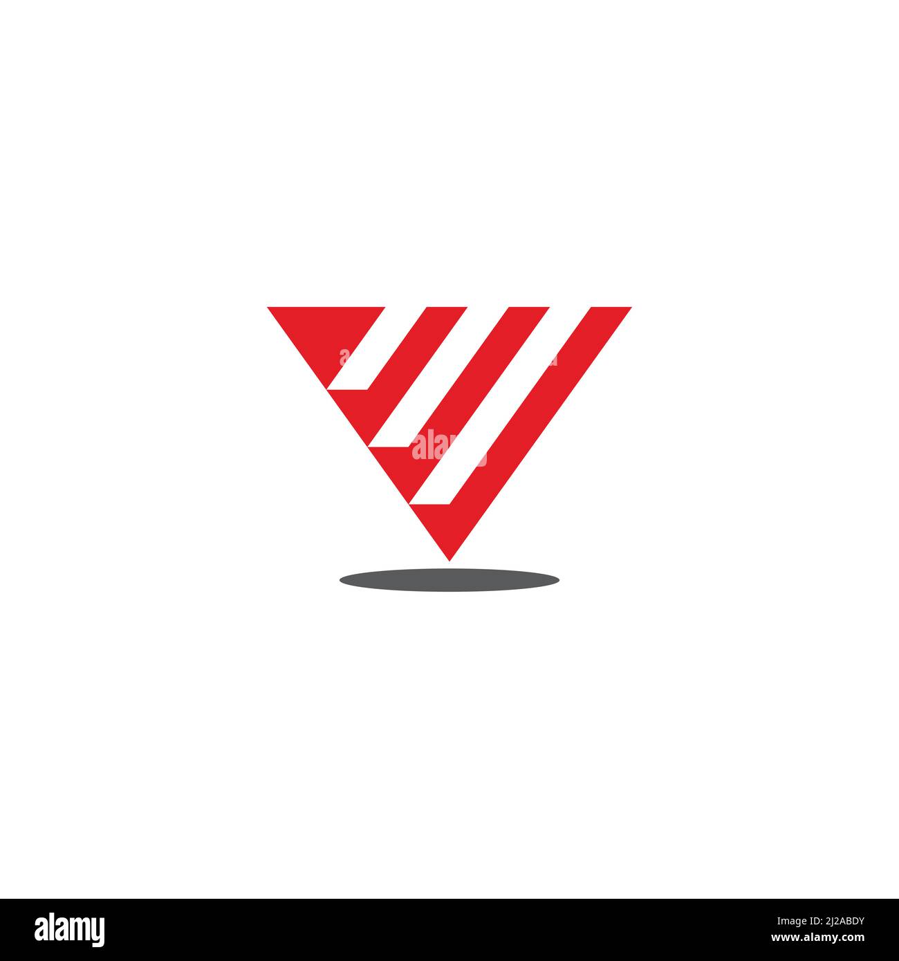 letter v arrow triangle stripe line logo vector Stock Vector Image ...