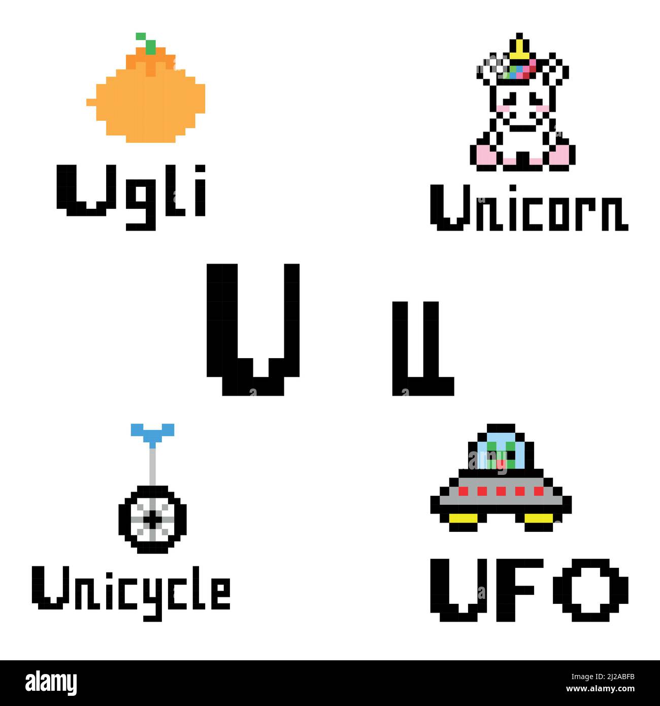 Pixel art writing pixel illustration Cut Out Stock Images & Pictures ...