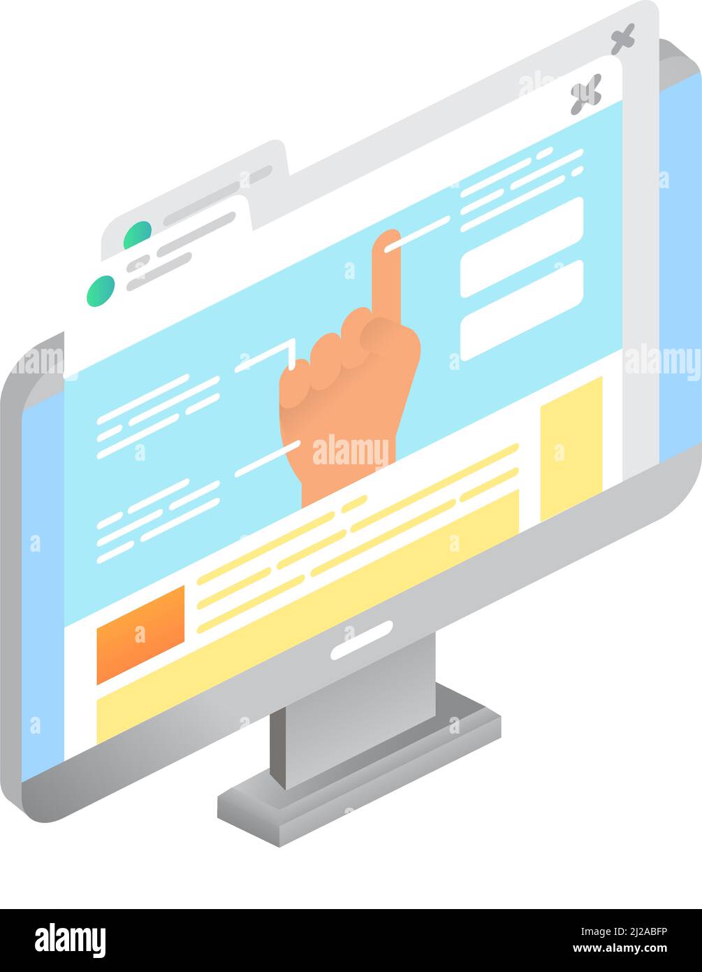 Fingerprint scanner control entry icon 3d vector Stock Vector Image ...