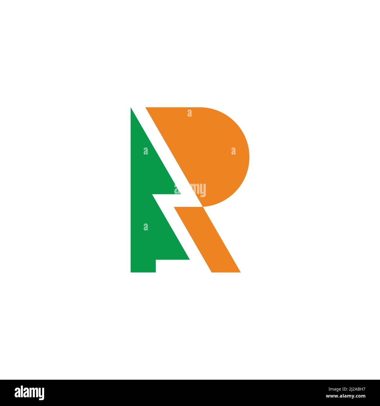 letter r tree sun outdoor symbol logo vector Stock Vector Image & Art ...