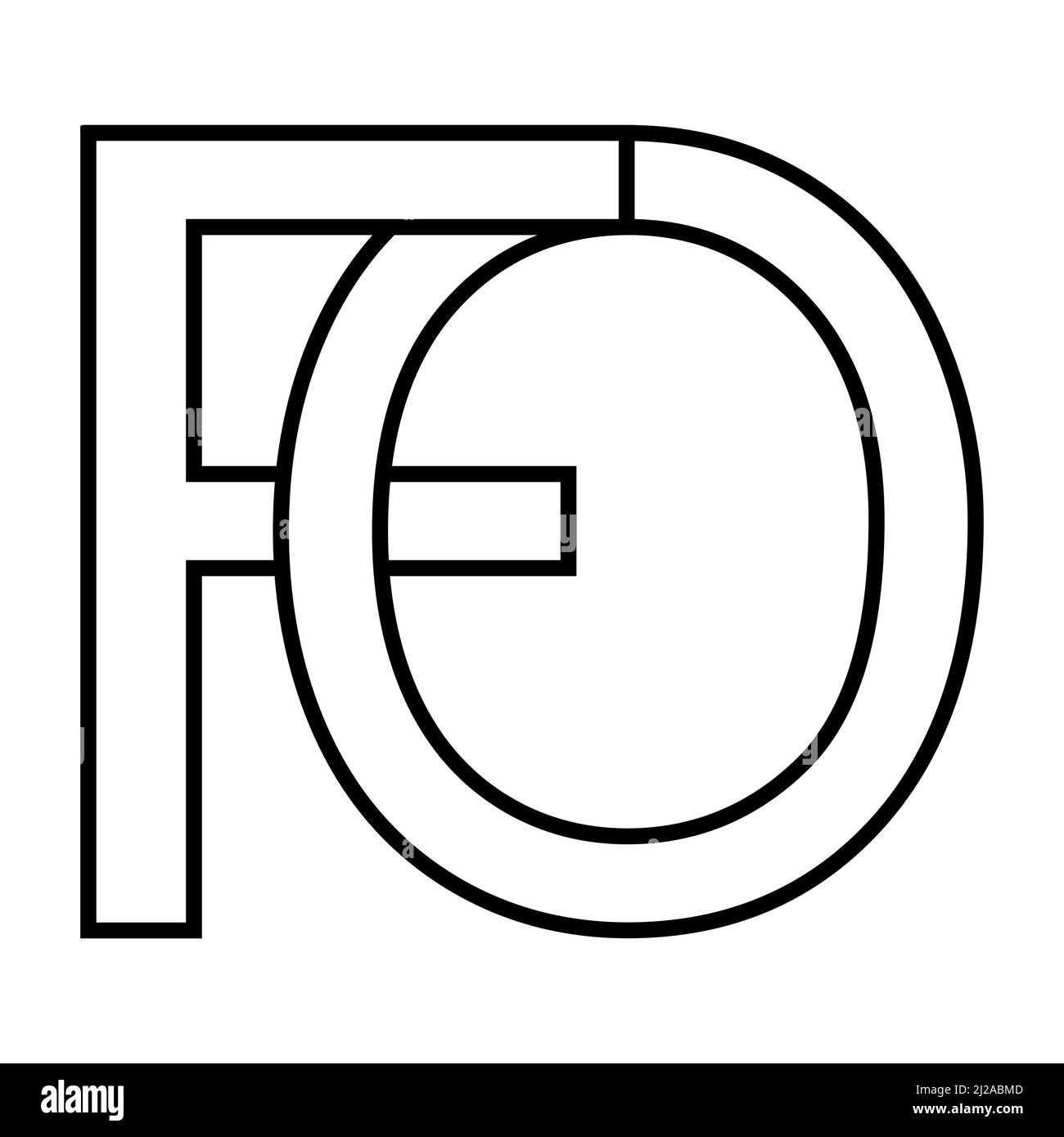 Letter fo logo hi-res stock photography and images - Alamy