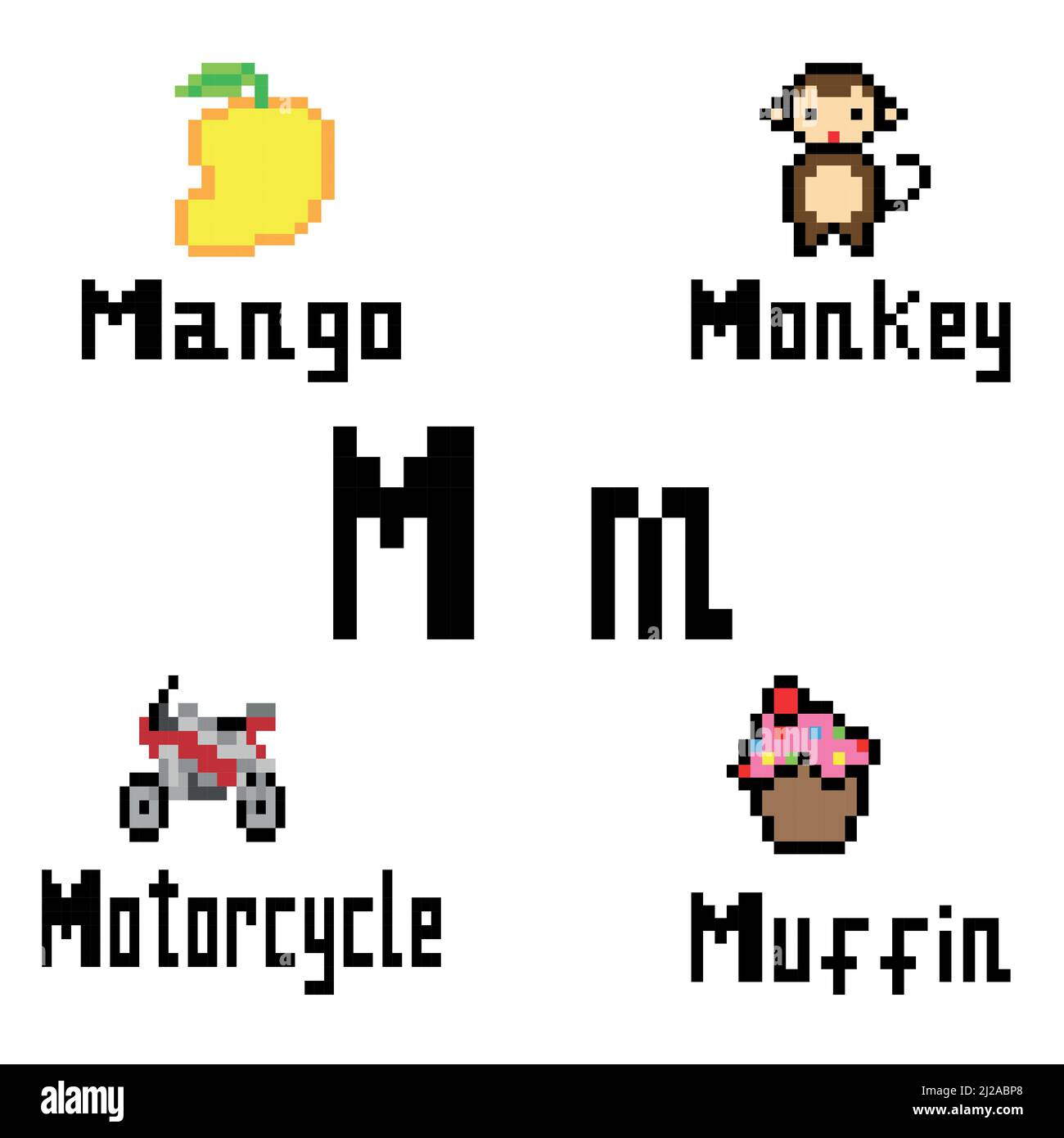 Pixel art writing pixel illustration Cut Out Stock Images & Pictures ...