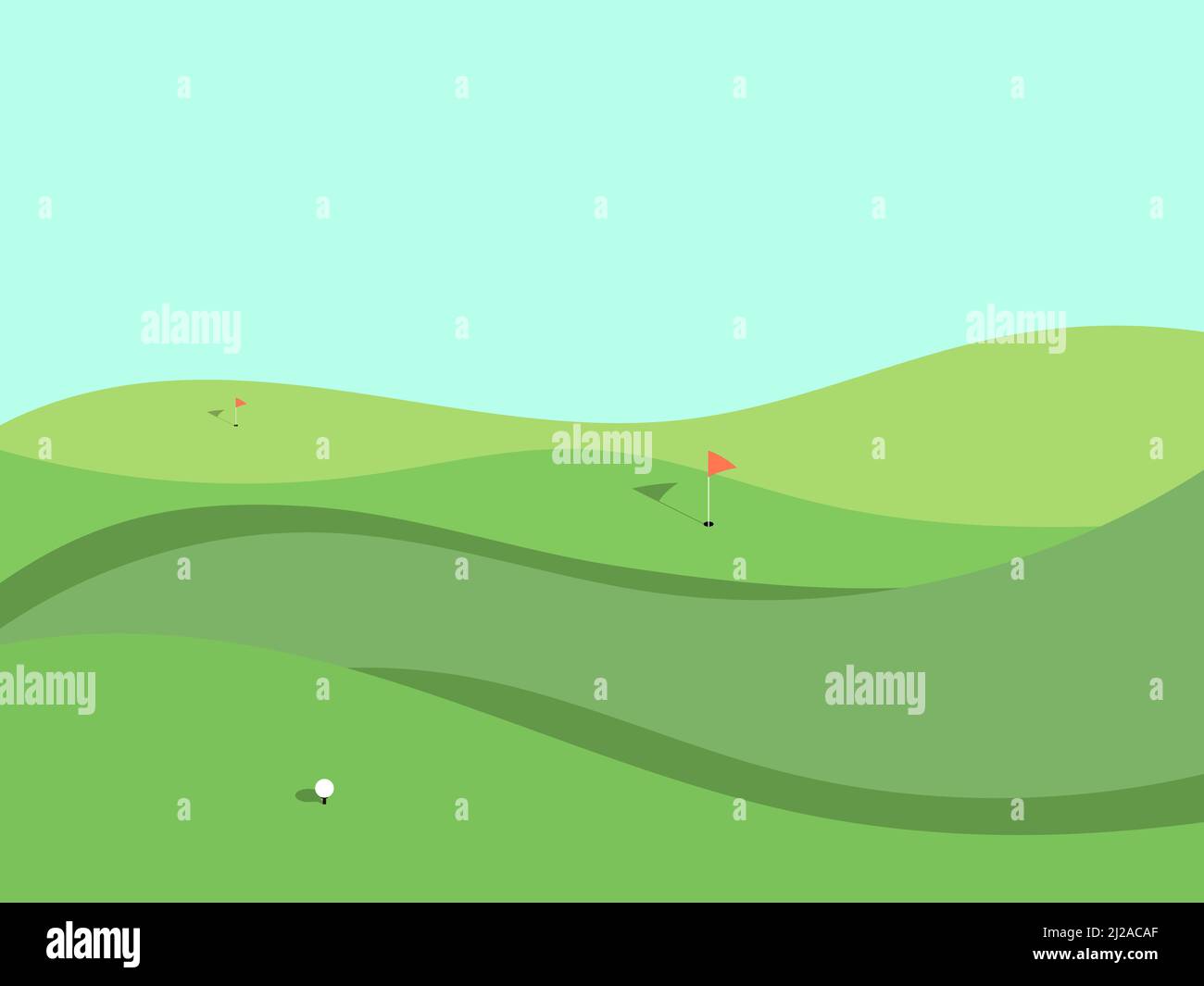 Golf ball in bunker Stock Vector Images - Alamy