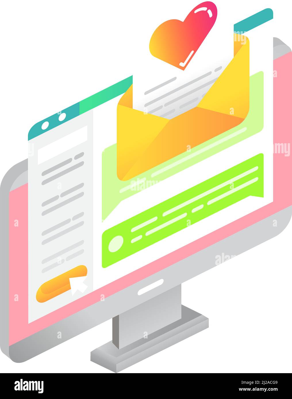 Support agent icon 3d Stock Vector Images - Alamy