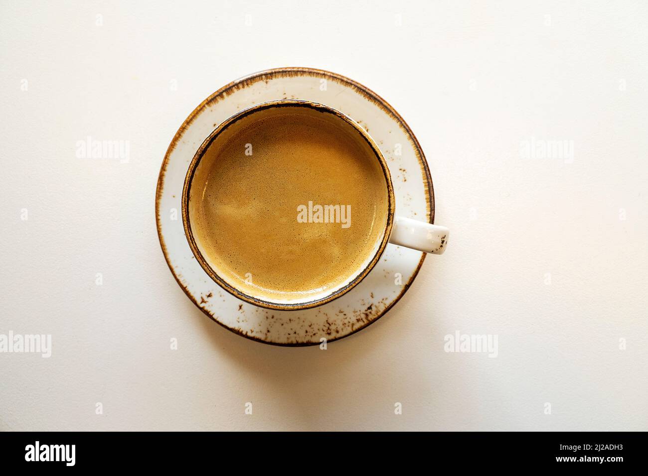 Top view cafe table hi-res stock photography and images - Alamy