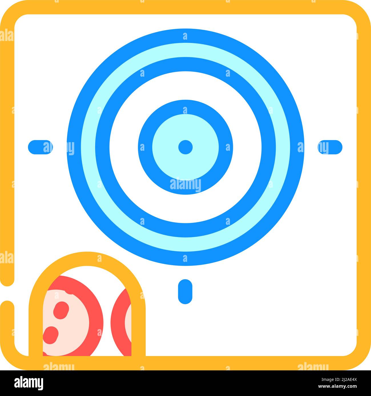 target for training color icon vector illustration Stock Vector Image ...