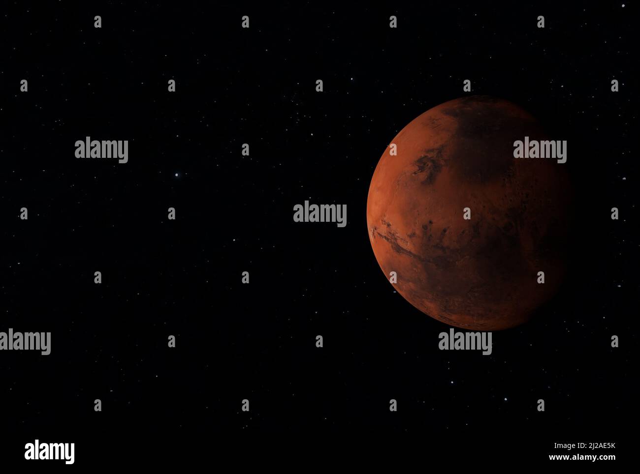 Red planet Mars. Space exploration Stock Photo - Alamy