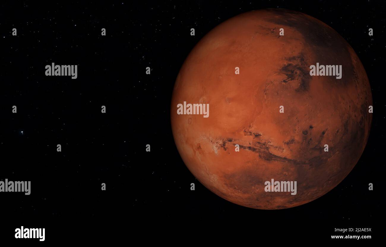 Red planet Mars. Space exploration Stock Photo - Alamy