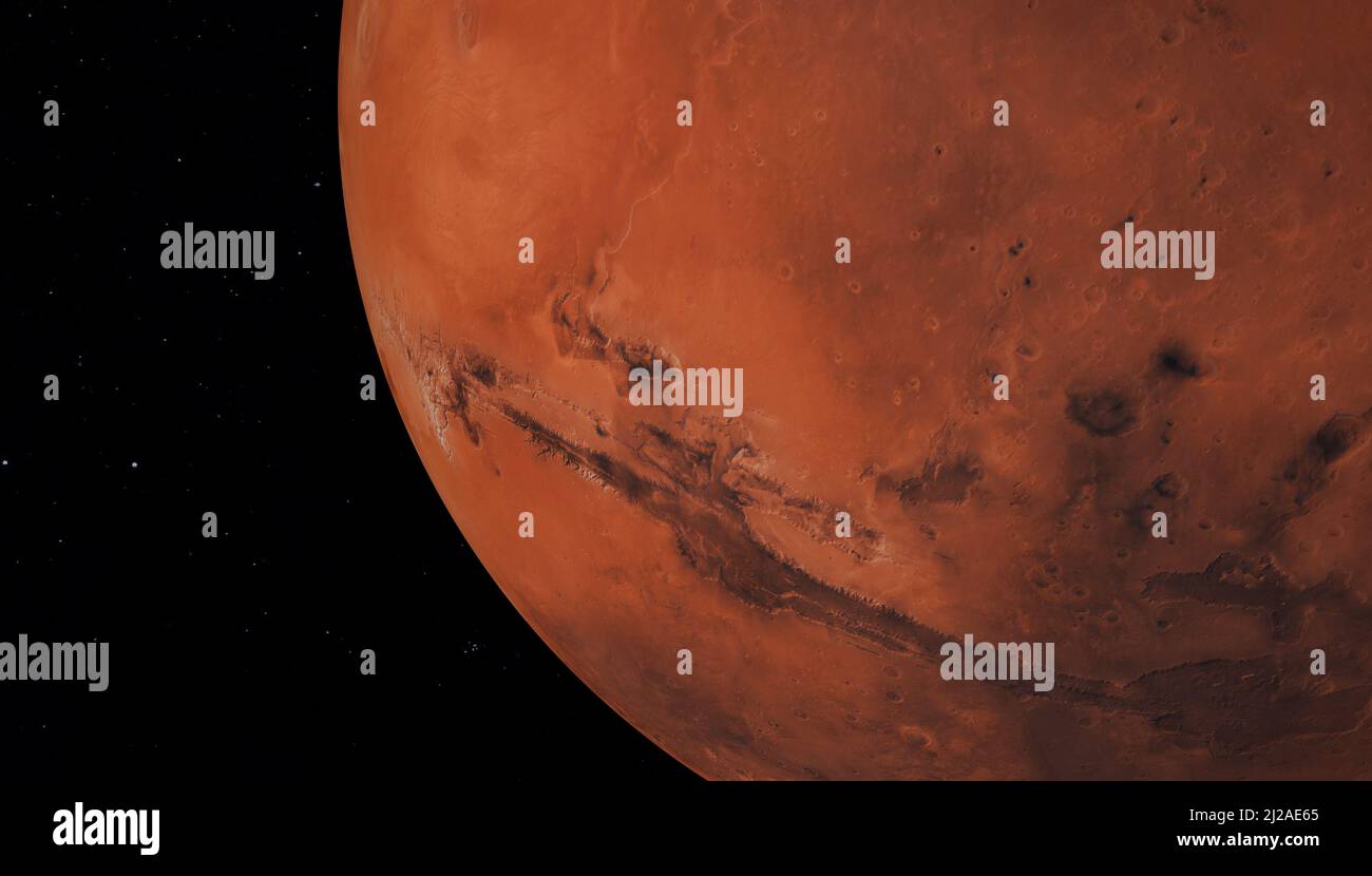 Red planet Mars. Space exploration Stock Photo - Alamy